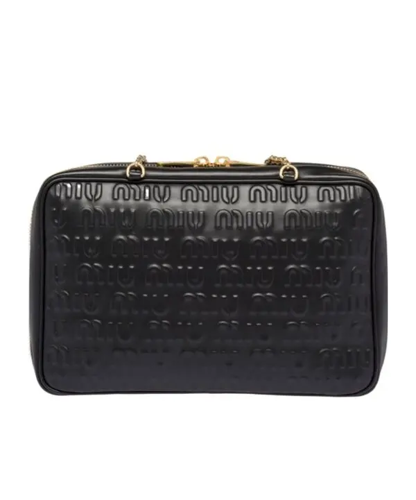 Miu Miu Embossed Leather Top-handle Bag