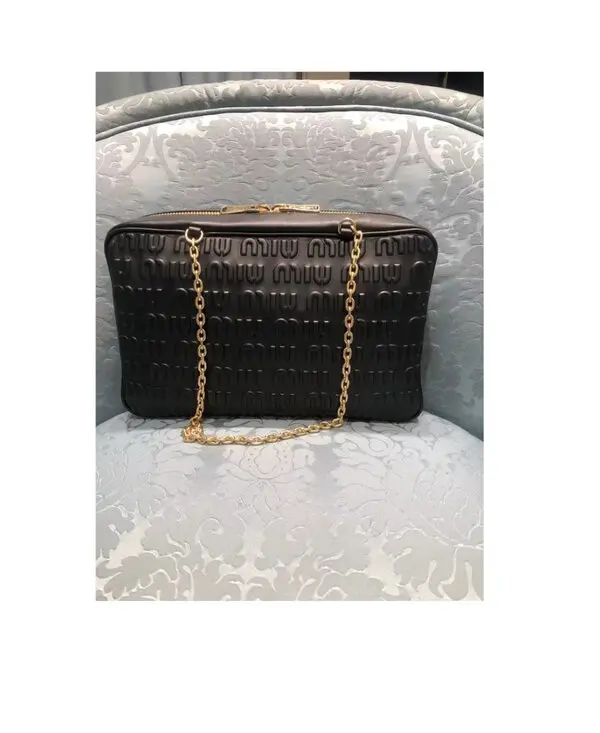 Miu Miu Embossed Leather Top-handle Bag