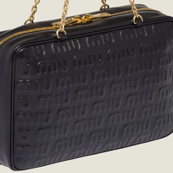 Miu Miu Embossed Leather Top-handle Bag