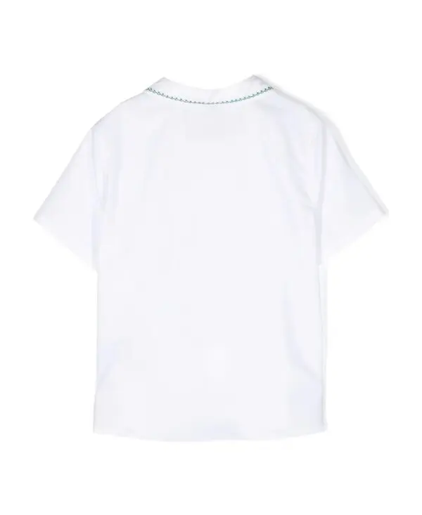 Gucci Short-sleeve Shirt With Embroidered Trim