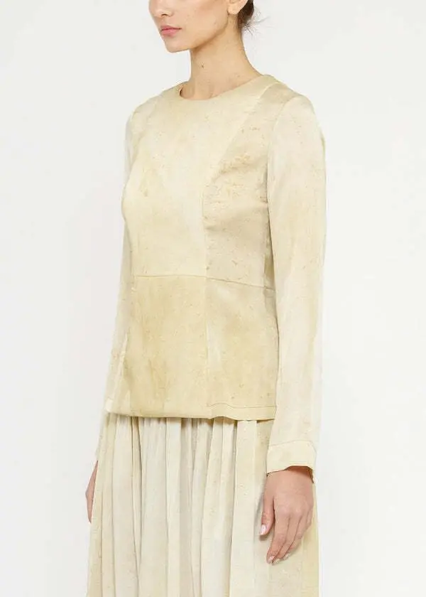 UMA WANG Button-down Round Neck Blouse