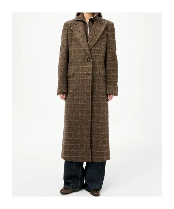 Our Legacy Checked Single-breasted Coat