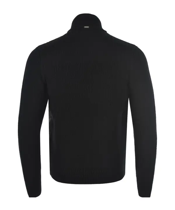 Herno High Knitted Collar Cardigan