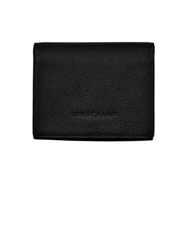 Longchamp Le Foulonné Compact Wallet - Black