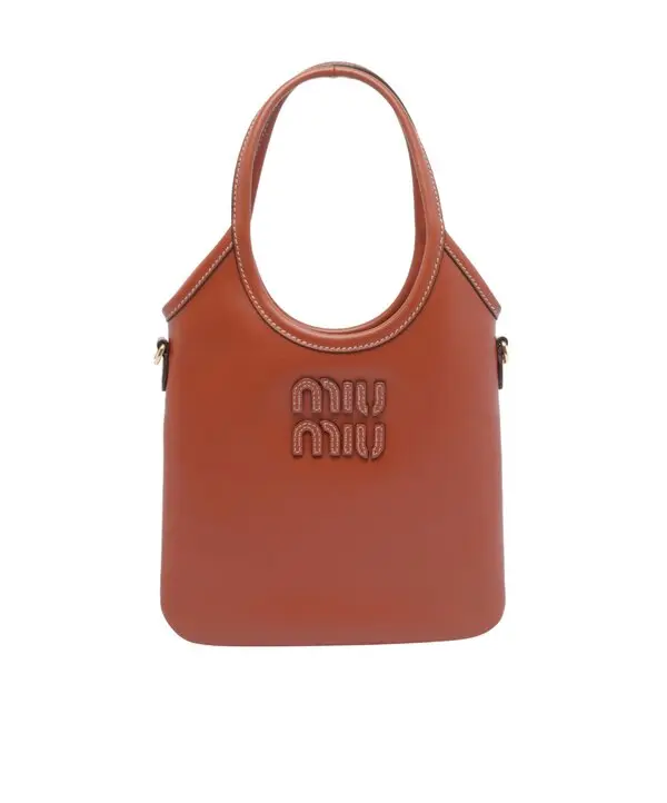 Miu Miu Ivy Shoulder Bag - Rust-red