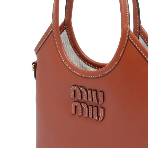 Miu Miu Ivy Shoulder Bag - Rust-red