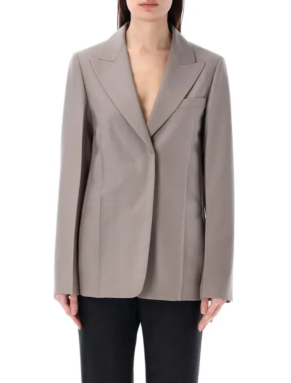 Fendi Single-breasted Tailored Blazer - Gray