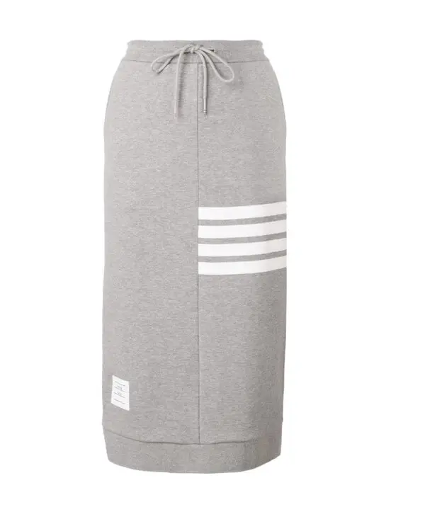 Thom Browne 4-bar Fitted Midi Skirt