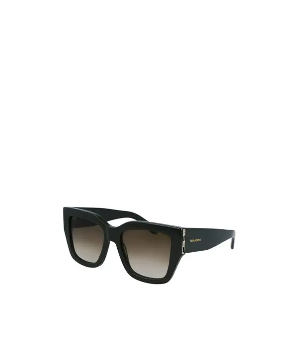 FERRAGAMO Square Frame Sunglasses - Black