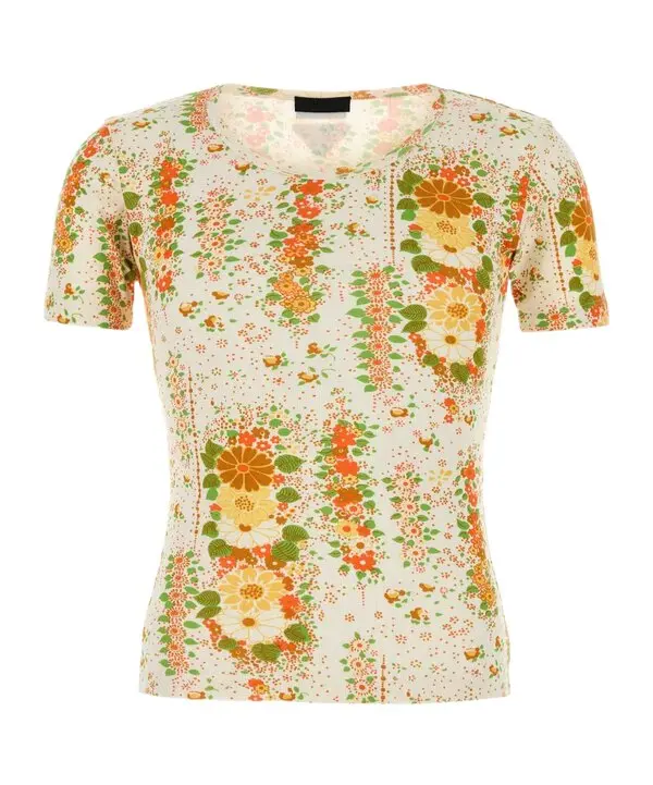 Prada Graphic Printed Crewneck T-shirt