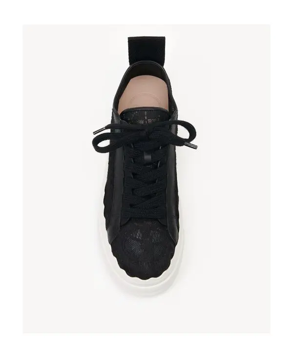 Chloé Lauren Lace-up Sneakers - Black
