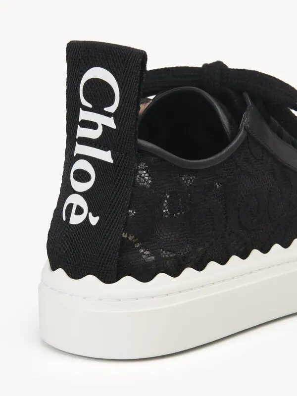 Chloé Lauren Lace-up Sneakers - Black