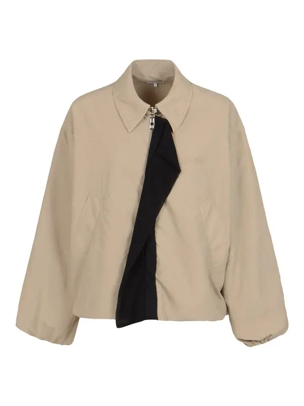 Loewe Contrast Panel Zip Jacket - Light Beige
