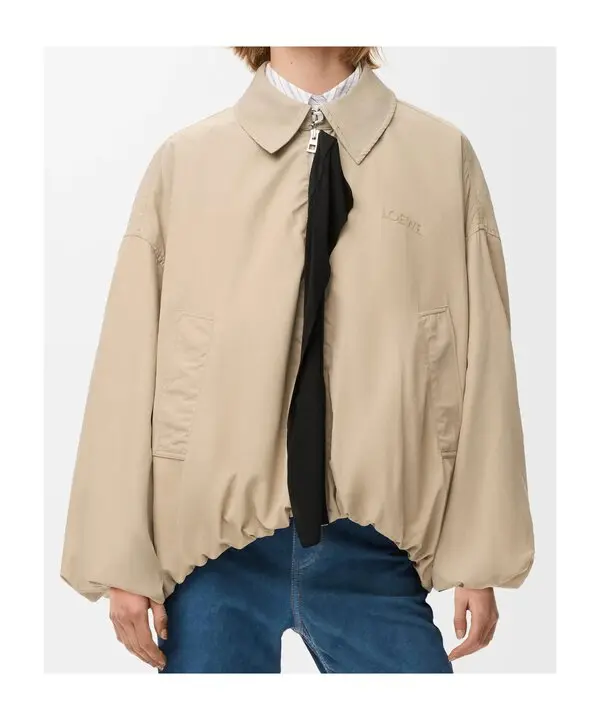 Loewe Contrast Panel Zip Jacket - Light Beige