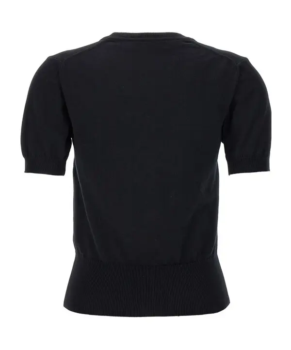 VIVIENNE WESTWOOD Orb Embroidered Knitted Top