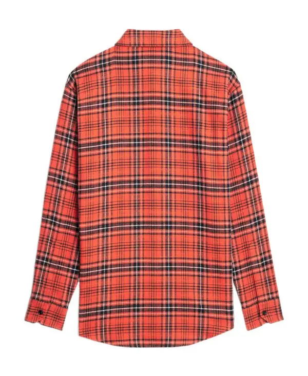 Celine Oversized Shirt In Cotton Checks