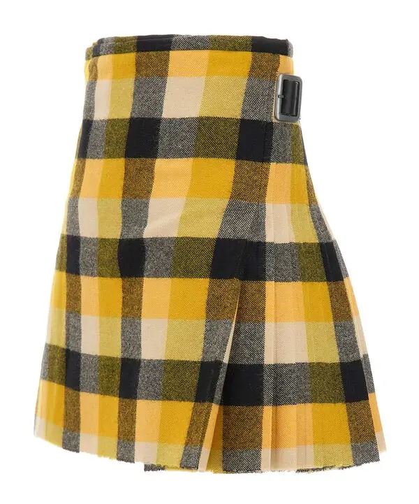 VIVIENNE WESTWOOD Checked Pleated Mini Skirt