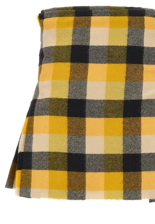 VIVIENNE WESTWOOD Checked Pleated Mini Skirt