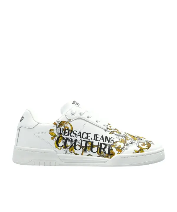 Versace Baroque Print Sneakers - White