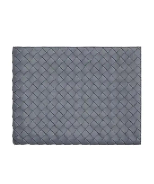 Bottega Veneta Intrecciato Leather Clutch - Lightning Ash