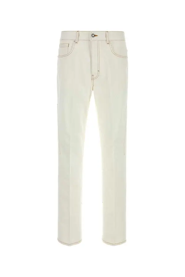 Givenchy Contrast Stitching Jeans - White