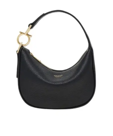 FERRAGAMO North-south Hobo Bag - Black