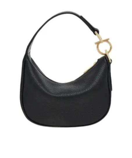 FERRAGAMO North-south Hobo Bag - Black