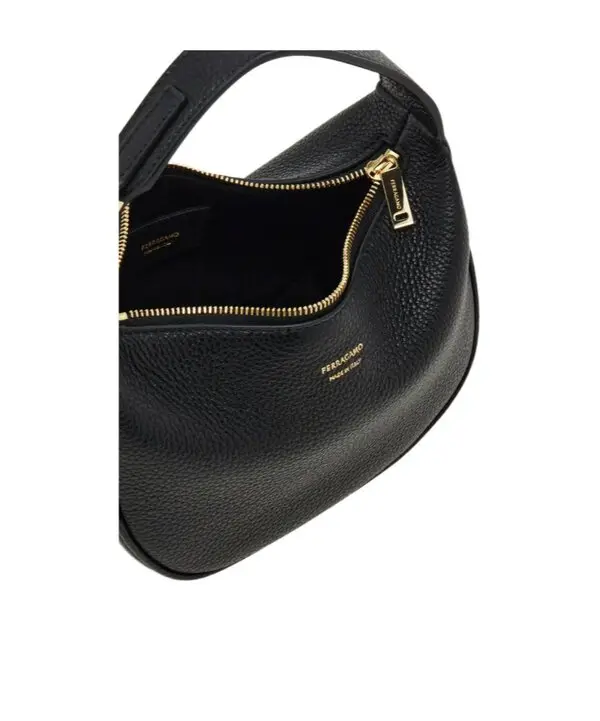 FERRAGAMO North-south Hobo Bag - Black