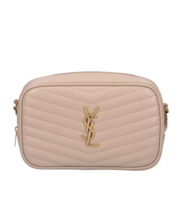 Saint Laurent Lou Mini Shoulder Bag - Dark Beige