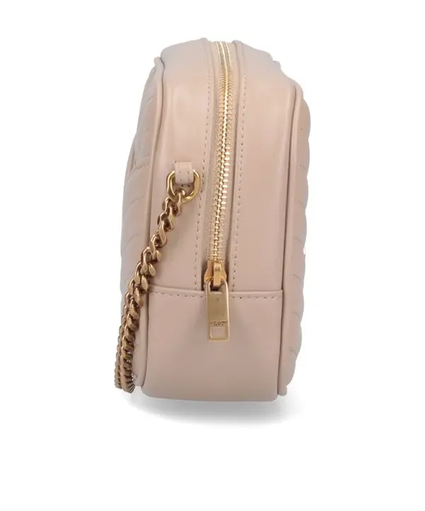 Saint Laurent Lou Mini Shoulder Bag - Dark Beige