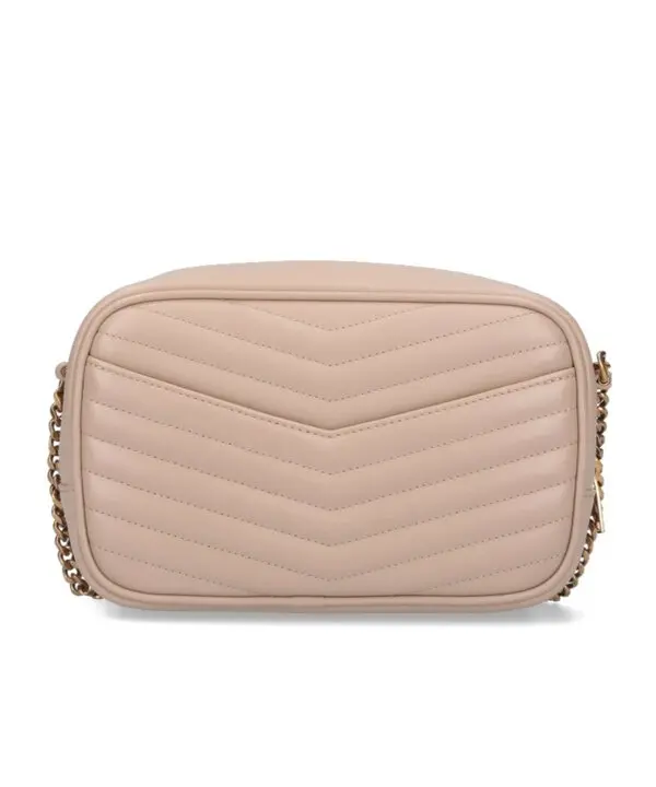Saint Laurent Lou Mini Shoulder Bag - Dark Beige
