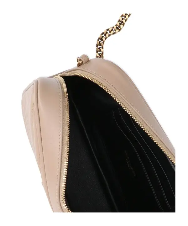 Saint Laurent Lou Mini Shoulder Bag - Dark Beige
