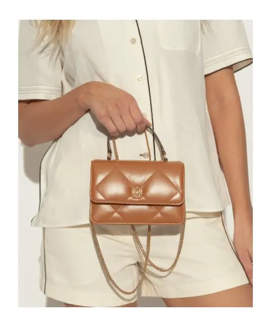 Tory Burch Kira Diamond-quilted Mini Tote Bag With Chain Strap