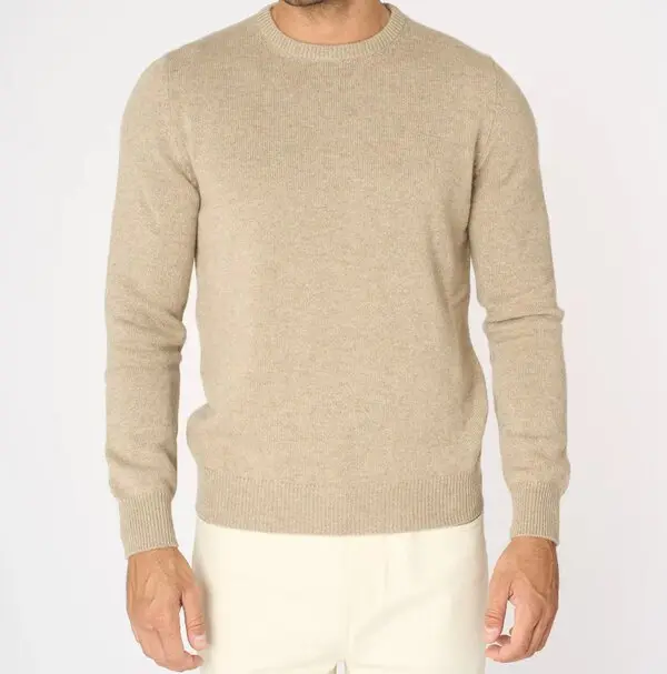 Malo Crew Neck Cashmere Sweater - Brown