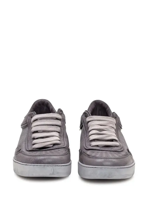 Dolce & Gabbana Logo Debossed Sneakers - Gray