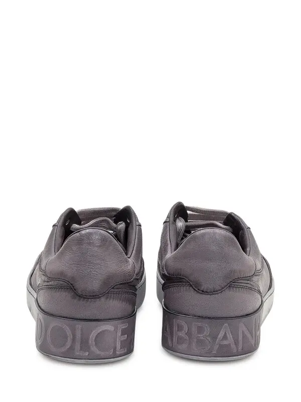 Dolce & Gabbana Logo Debossed Sneakers - Gray