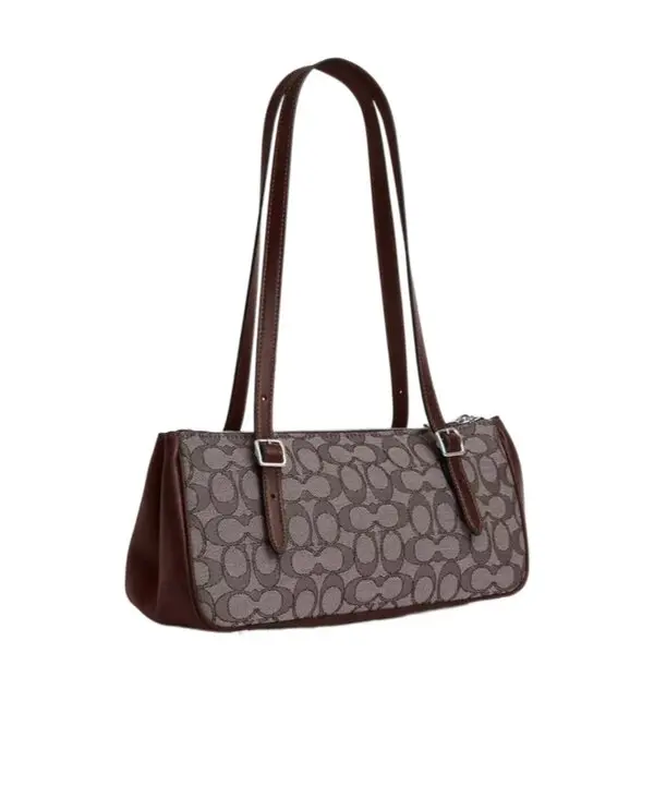 COACH Asher Shoulder Bag In Signature Jacquard - Silver/oak/maple
