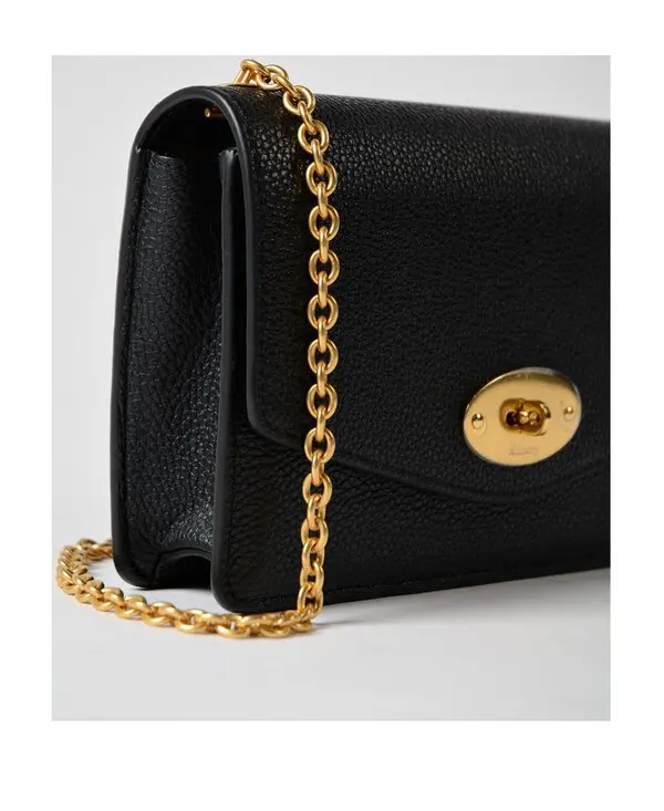 Mulberry Darley Twist-lock Chained Mini Crossbody Bag - Black