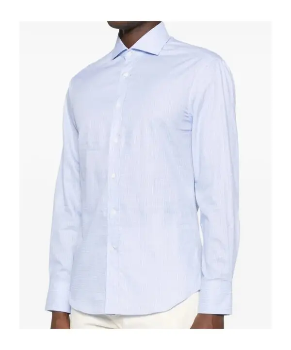 Brunello Cucinelli Cotton Shirt - Blue