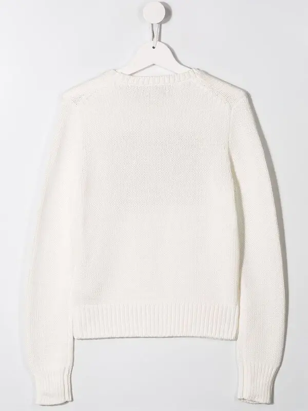 Ralph Lauren Embroidered Flag Pullover Sweater