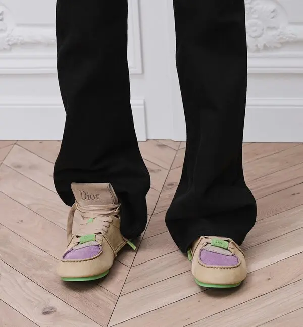 Dior Roadie Lace-up High-top Sneakers - Nude
