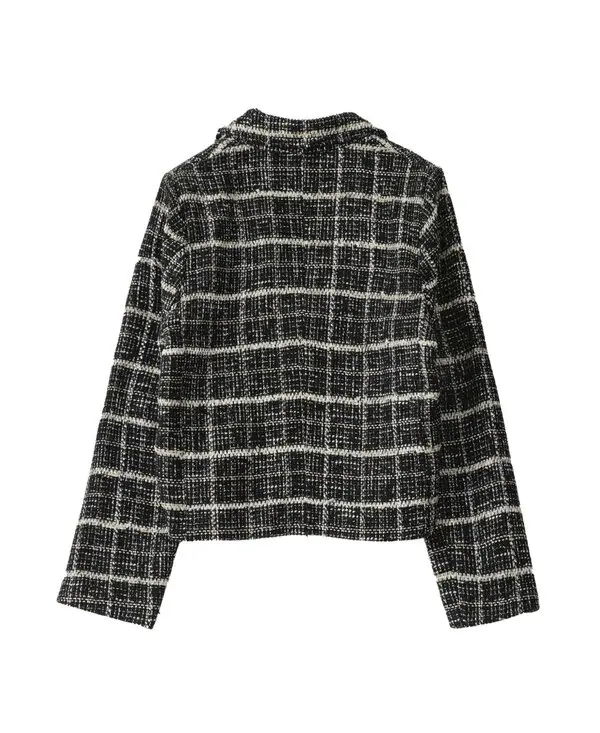 CHARLIE LUCIANO Checked Lapel Blazer