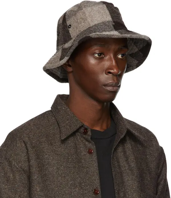 Acne Studios Plaid Fisherman's Hat