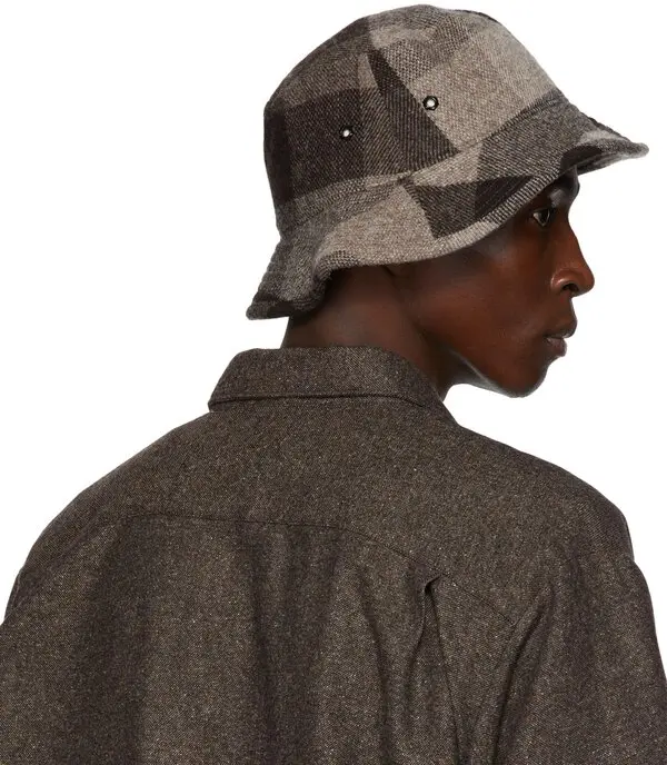 Acne Studios Plaid Fisherman's Hat