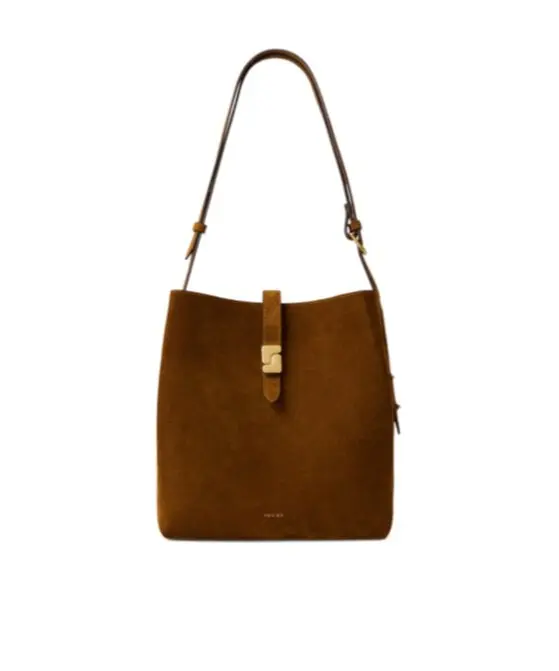 Soeur Top Handle Shoulder Bag - Brown