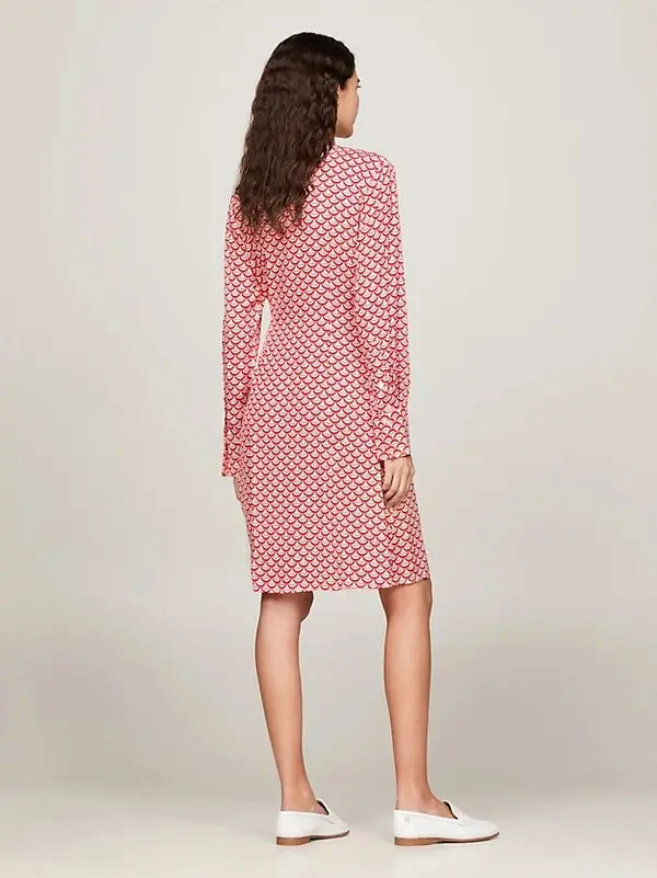Tommy Hilfiger Long-sleeve V-neck Wrap Dress