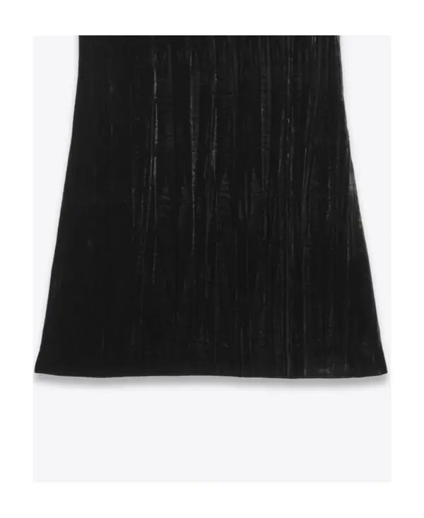 Saint Laurent Sleeveless Velvet Mini Dress