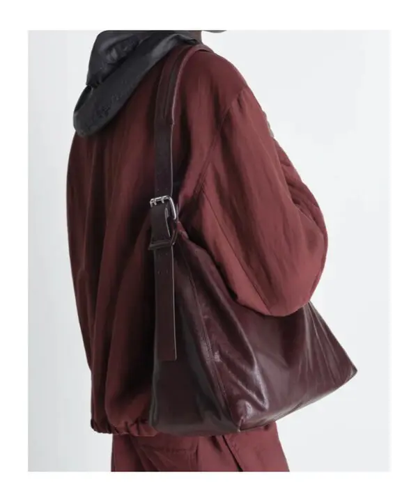 LEMAIRE Hobo Belted Small Bag - Chianti
