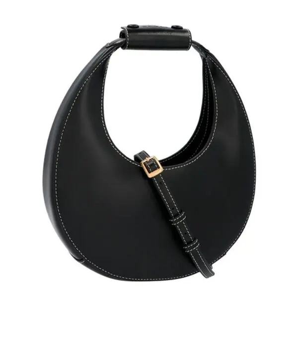 Staud Moon Leather Tote - Black