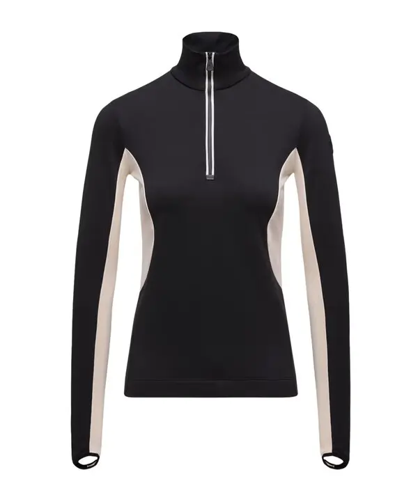 Moncler Polartec Half-zip Turtleneck Sweatshirt - Black